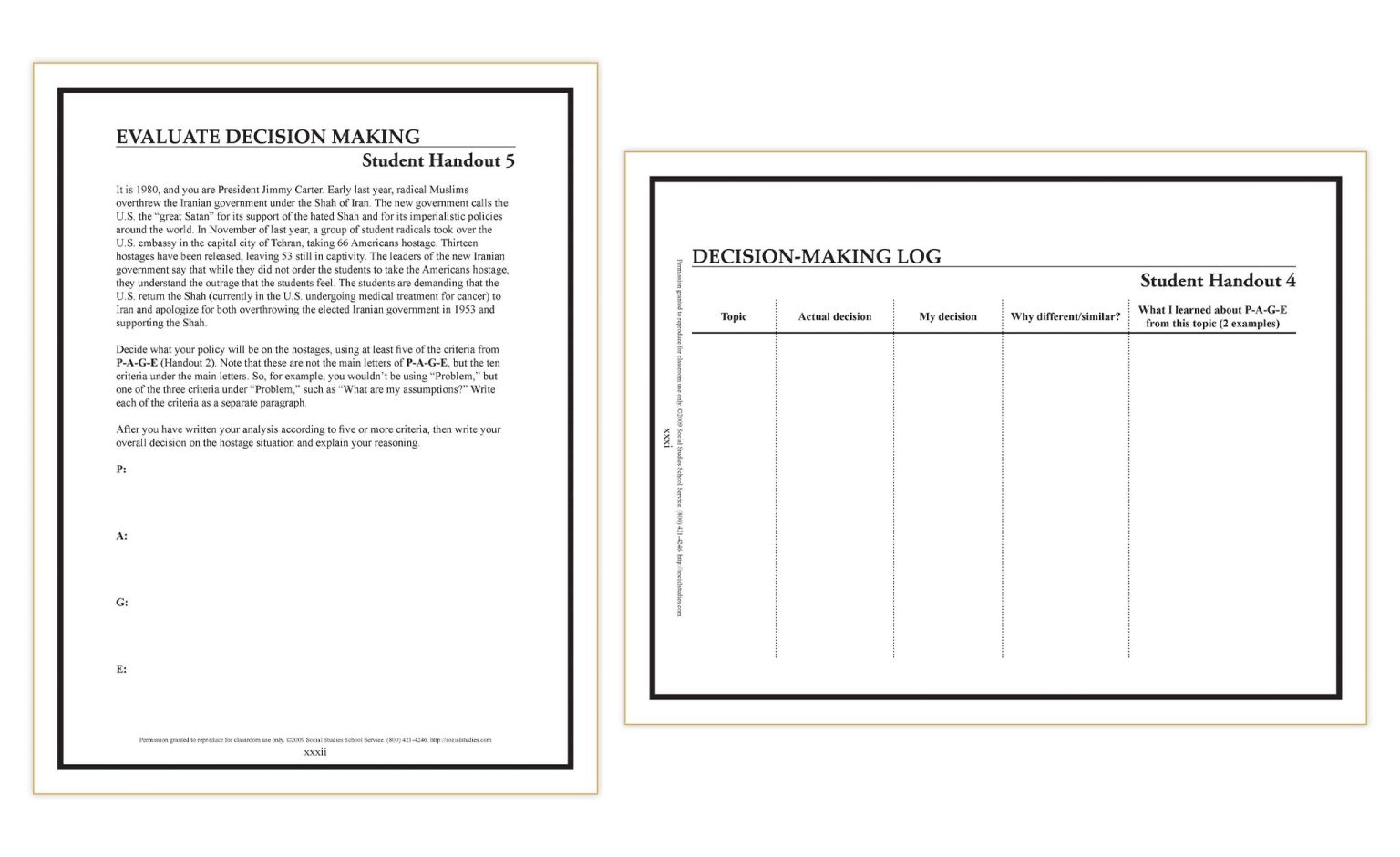 Decision Making in History Pedagogy | Secondary | TOF - Social Studies School Service