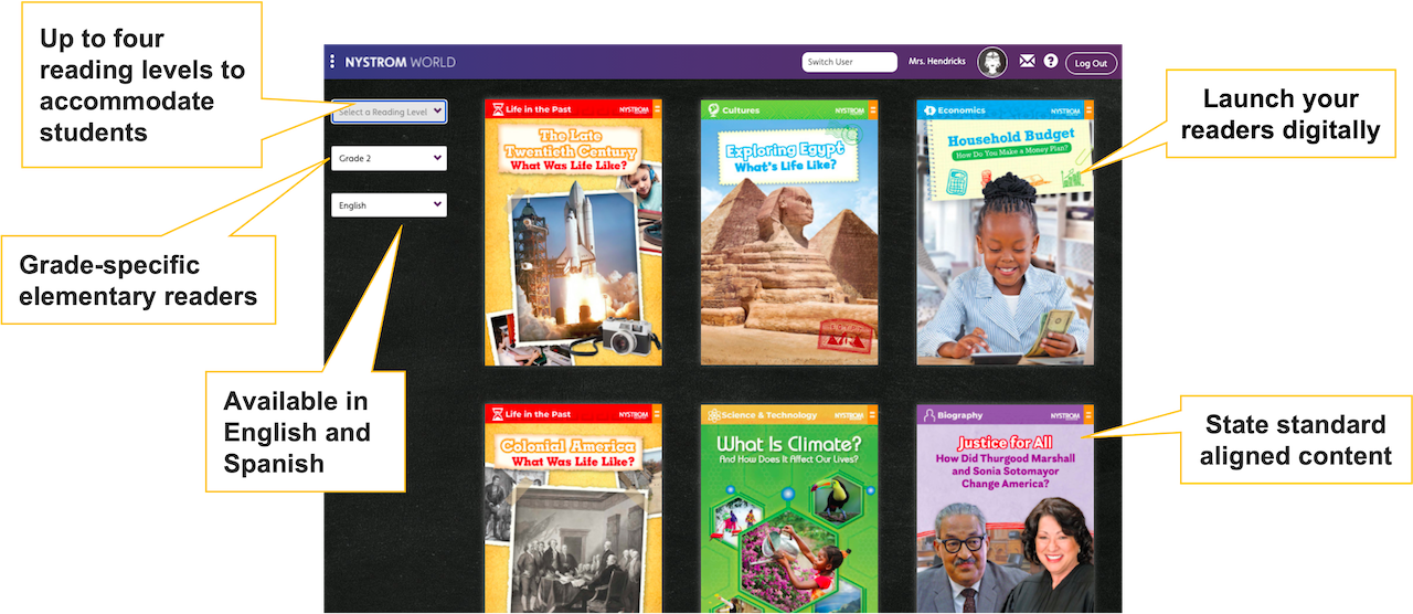 Nystrom World Pedagogy | K-12 | TOF - Social Studies School Service