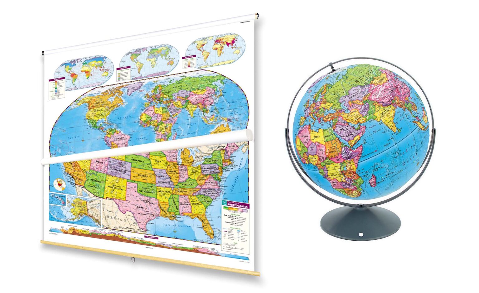 Nystrom Map and Globe Kits | Secondary | TOF - Social Studies School ...