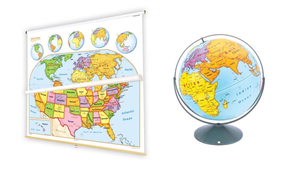 Nystrom Map and Globe Kits | Elementary | TOF - Social Studies School ...