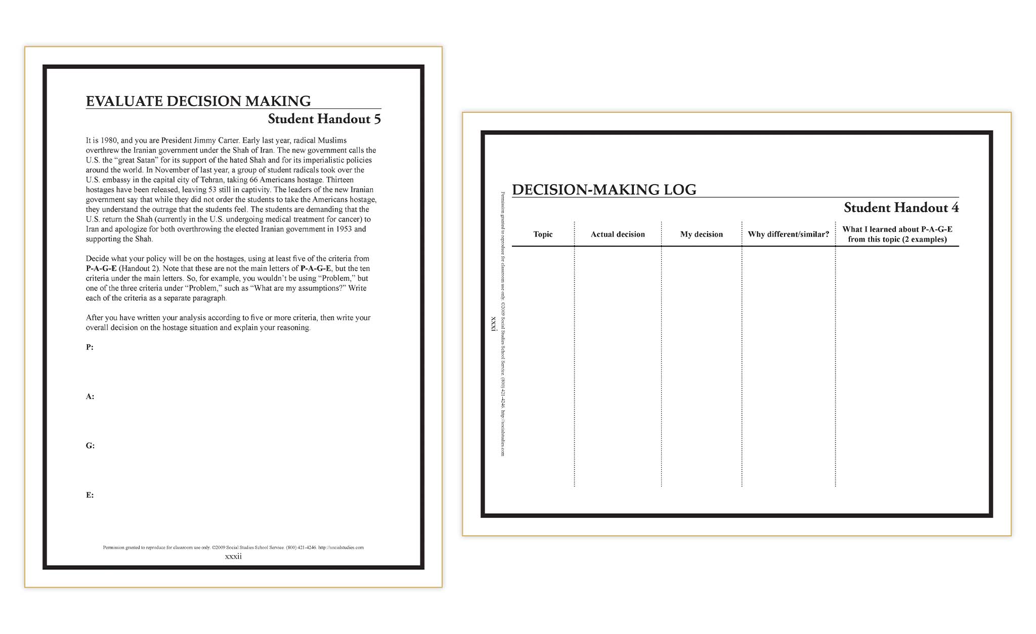Decision Making in History | Secondary | TOF - Social Studies School ...